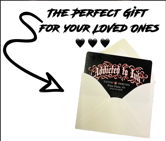 Addicted To Ink Tattoo and Piercings Electronic Gift Card